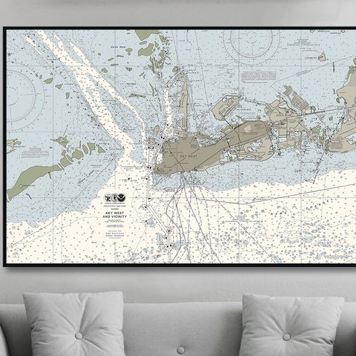 Key West and Vicinity Nautical Chart – The Nautical Chart Company