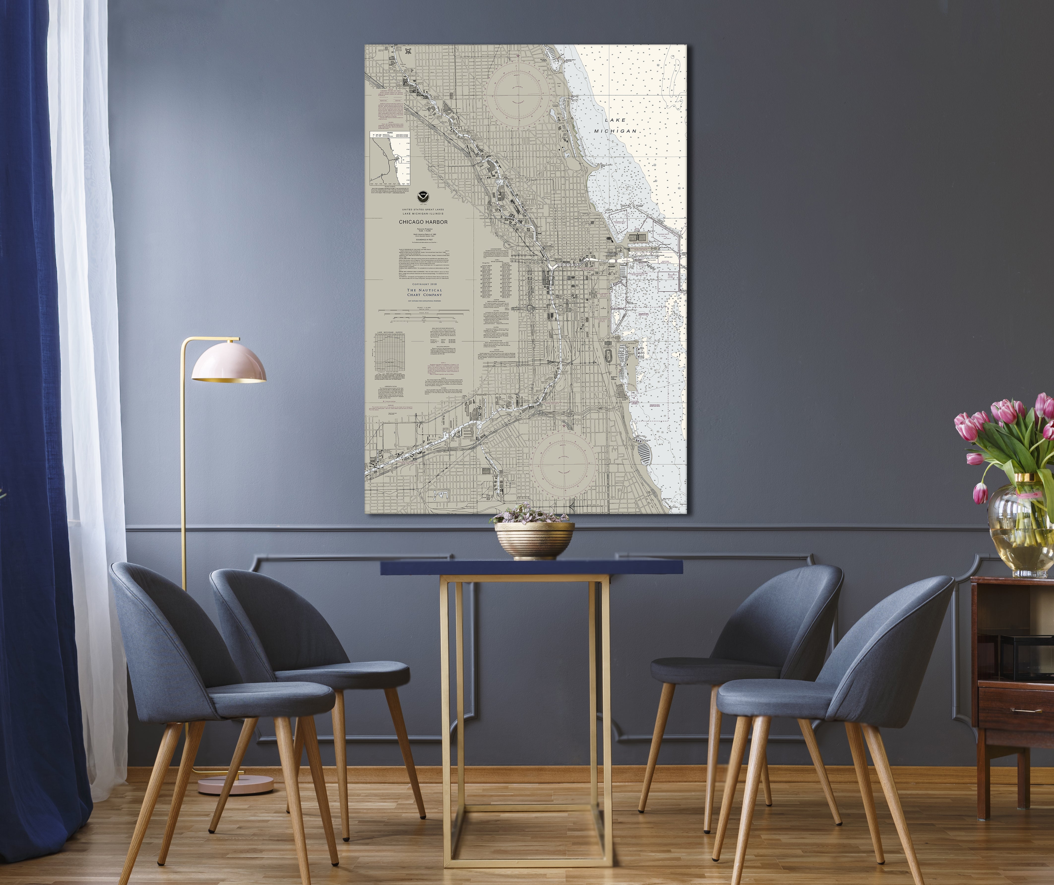 Chicago Harbor Nautical Chart – The Nautical Chart Company