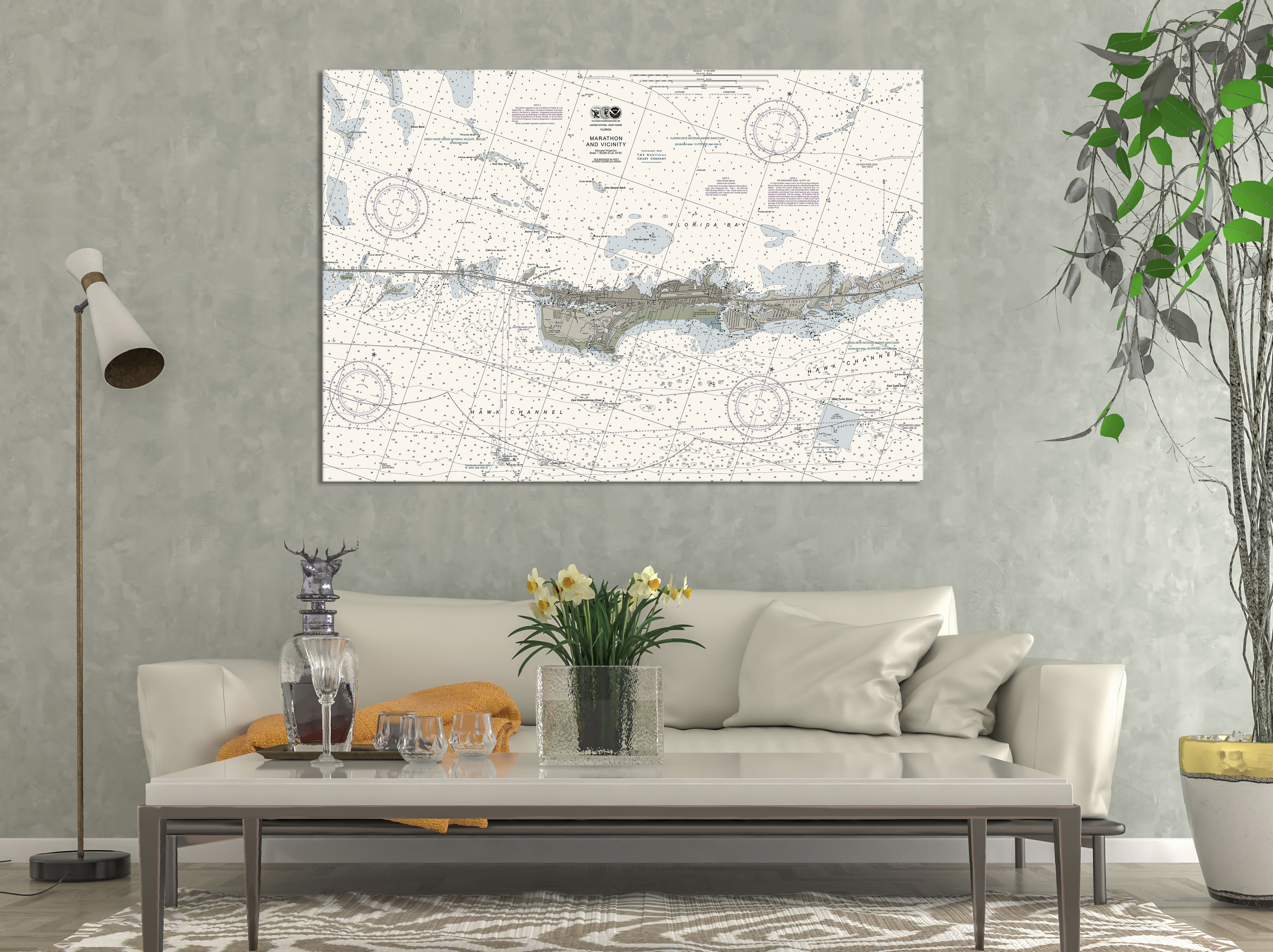 Marathon, FL & Vicinity Nautical Chart – The Nautical Chart Company