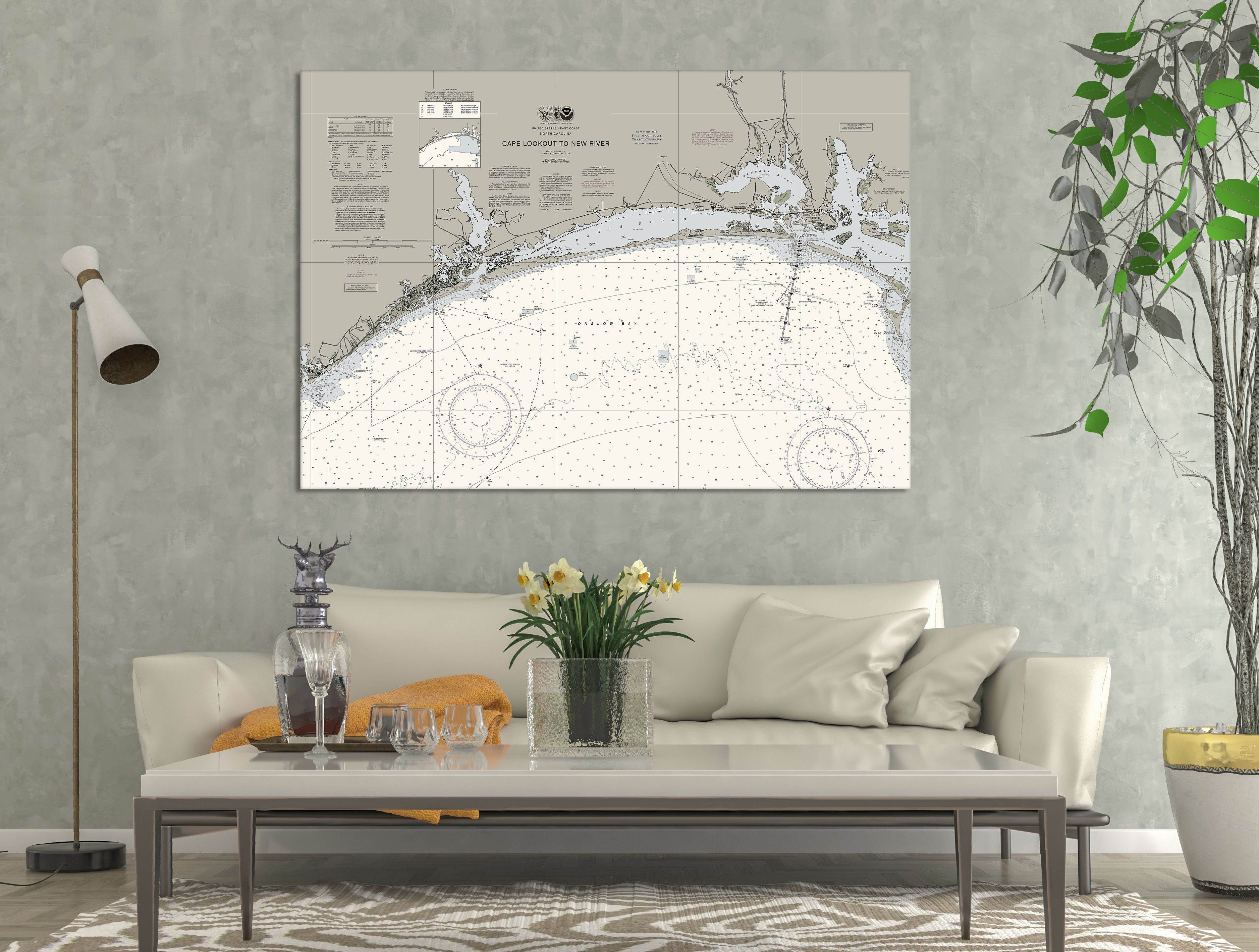 Cape Lookout To New River - Beaufort NC - Nautical Chart – The Nautical ...