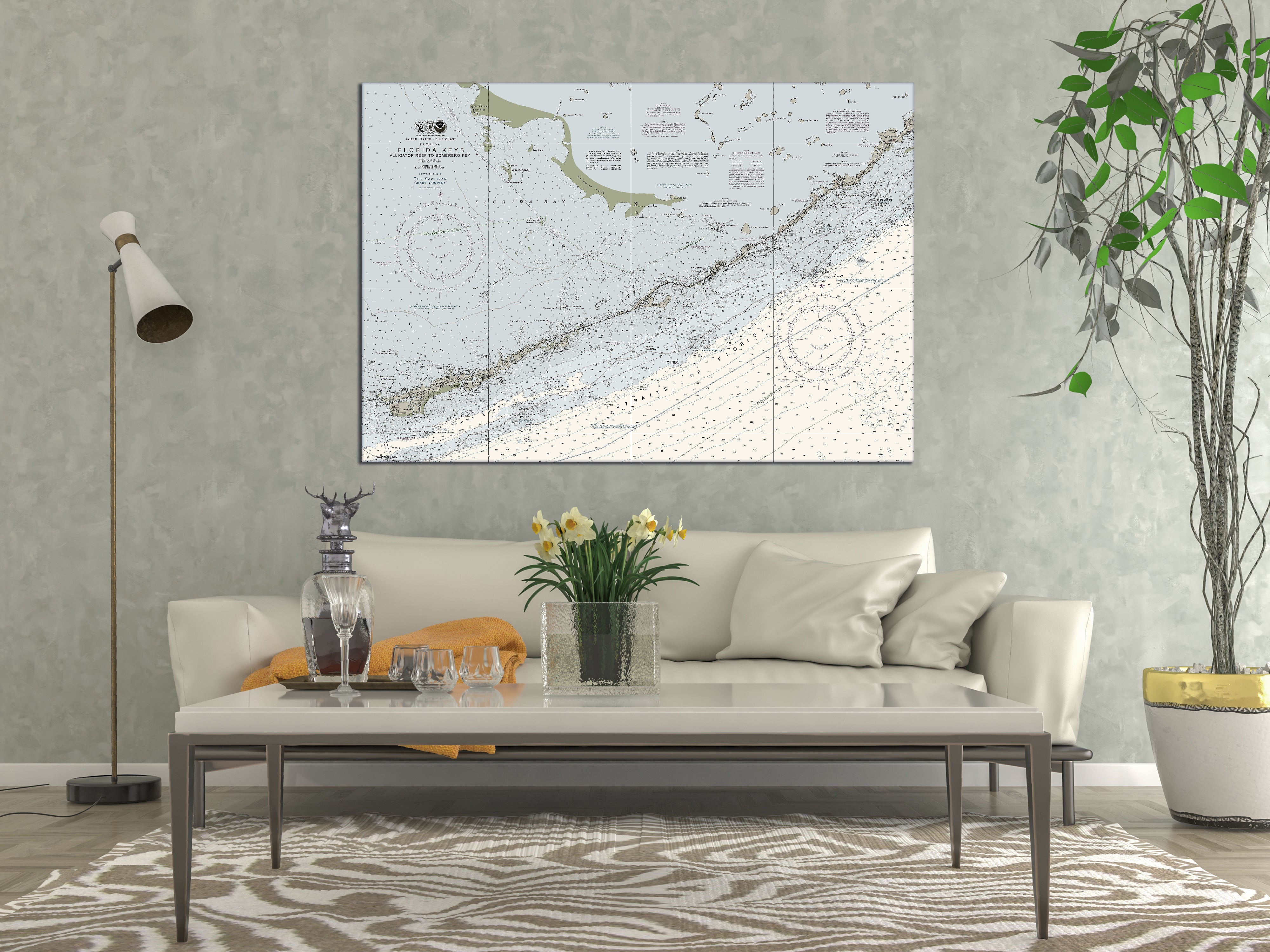 Alligator Reef To Sombrero Key Nautical Chart – The Nautical Chart Company