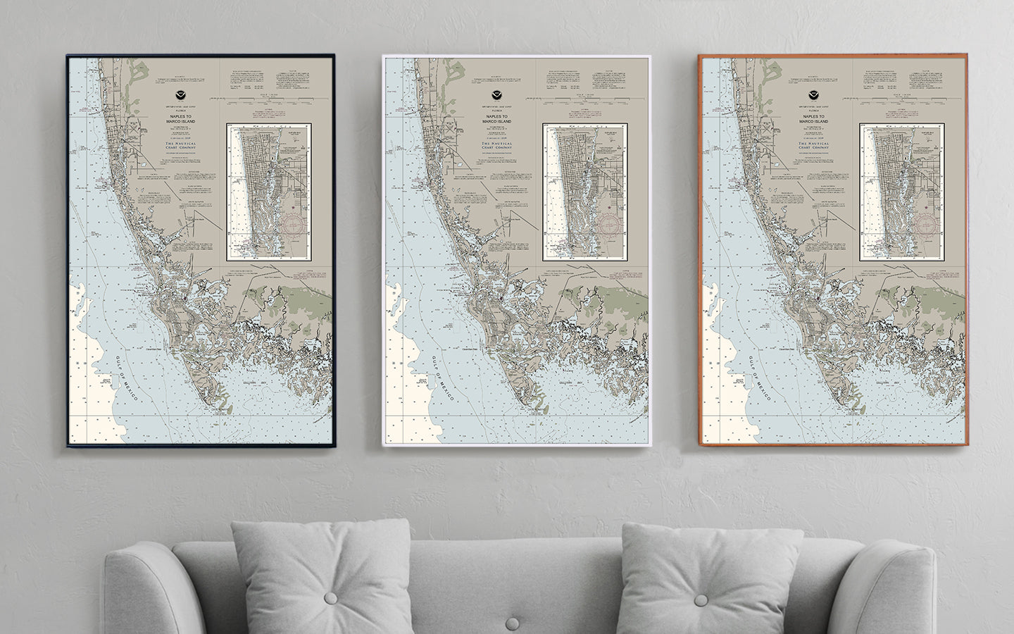 Nautical Map Naples